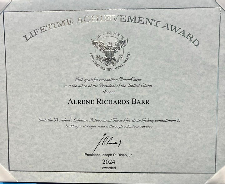Jamaican-American Alrene Richards Barr Honored with Presidential ...